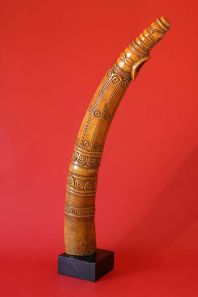 Mende, Sherbro, Ivory Trumpet ( Sierra Leone ) 19th century.25''